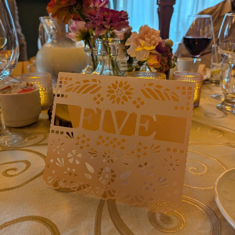 Spanish Table Number - Etsy