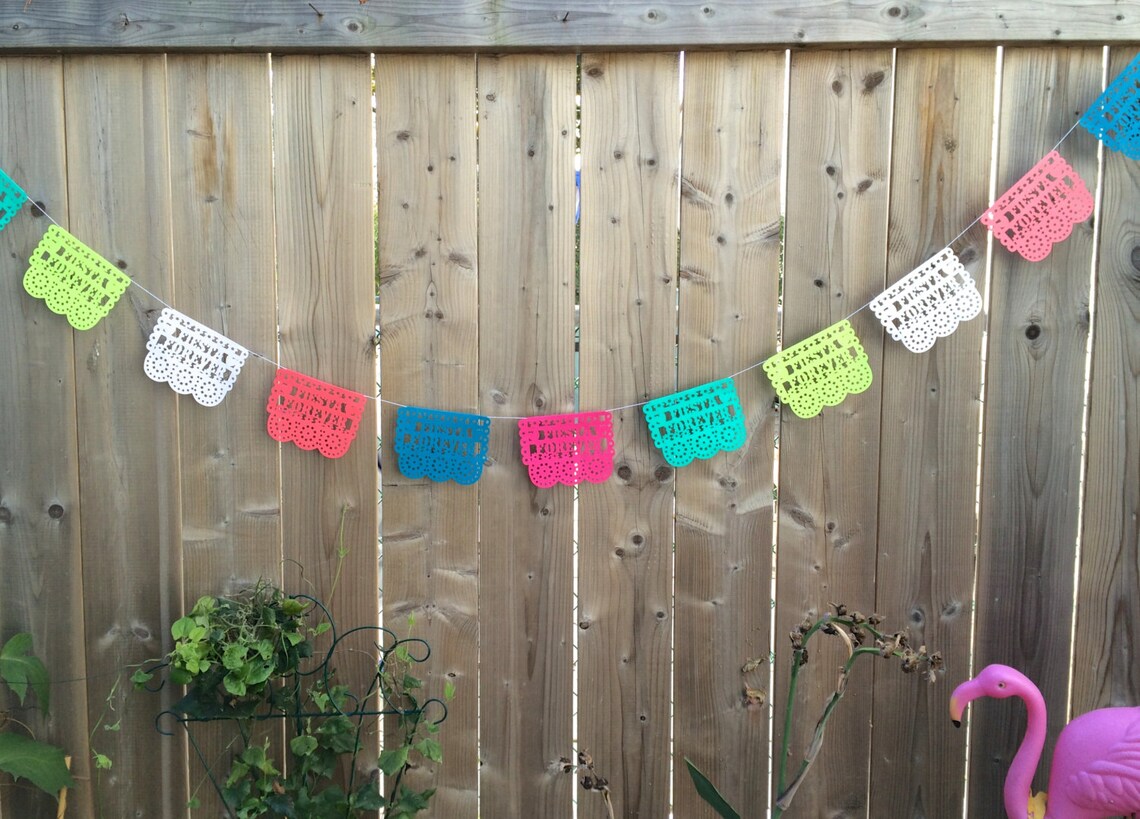 Papel Picado Banner Fiesta Birthday Party Mexican Wedding - Etsy