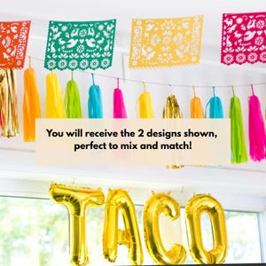 Papel Picado Fiesta Banner SVG: Otomi Design Cut File (digital Download ...