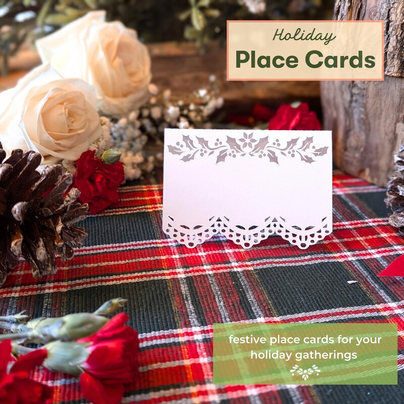 Winter Place Cards - Etsy