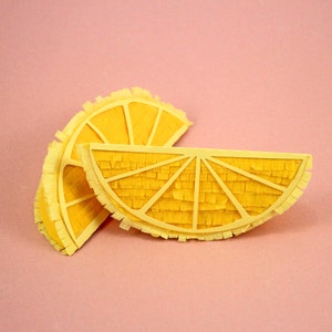 Lemon Wedge Mini Pinata, 1 Lemon Party Favor, Tutti Fruity Party ...