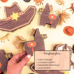 Mini Horse Piñata Set of 3 First Rodeo Birthday First Rodeo Treat Box ...