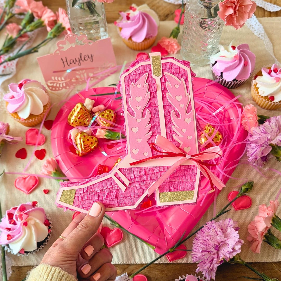 Cowgirl Valentine, Howdy Valentines Day, Valentine Favor, Western Rodeo ...