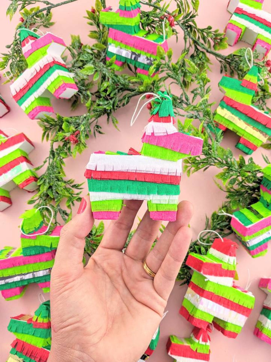 3 Mini Pinata Ornaments Mini Piñata Mexican Christmas - Etsy