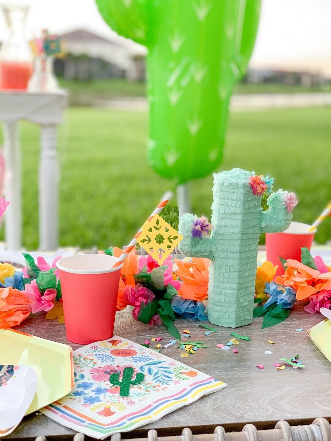 Colorful Fiesta Paper Straws, Fiesta Decorations, Cinco De Mayo Party ...