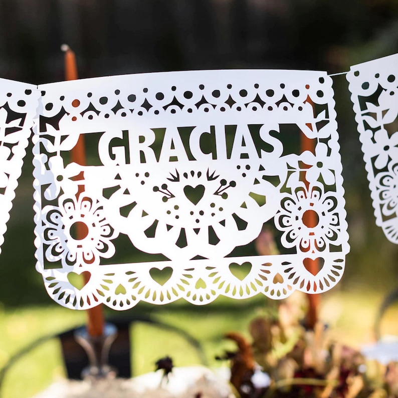 Thanksgiving Papel Picado Banner - Holiday Party Decoration - Etsy