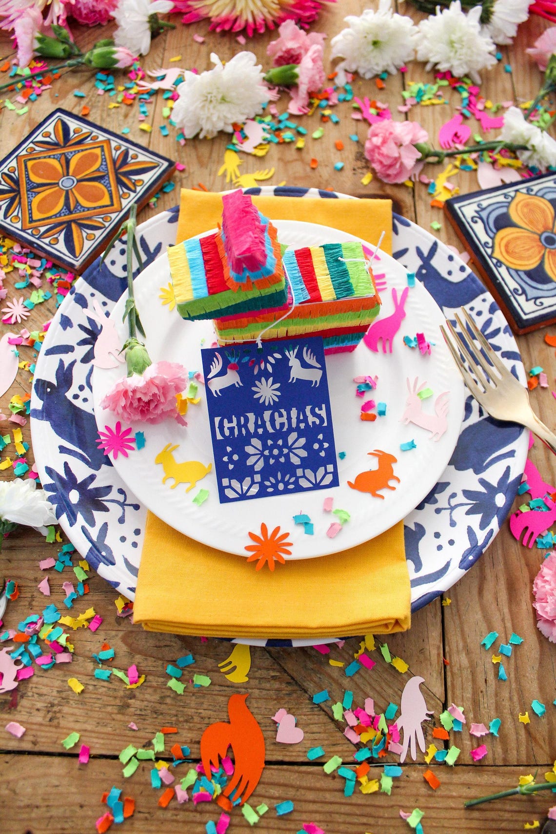 Papel Picado Gift Tags: Custom Otomi Style Party Favors - Etsy