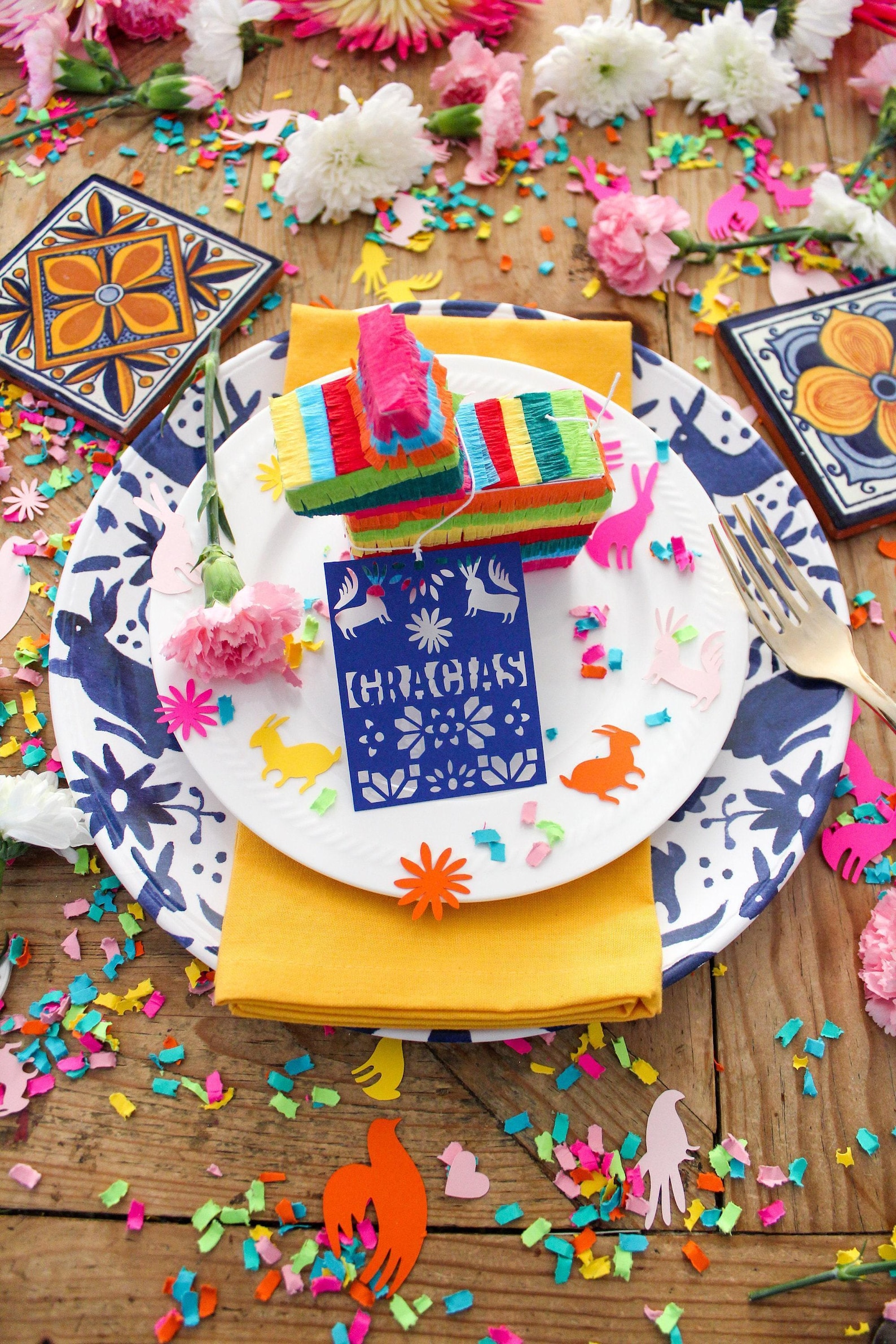 Papel Picado Gift Tags: Custom Otomi Style Party Favors - Etsy