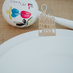 Maraca Tags, Fiesta Gift Tag, Mexican Fiesta Wedding, Papel Picado Tag ...