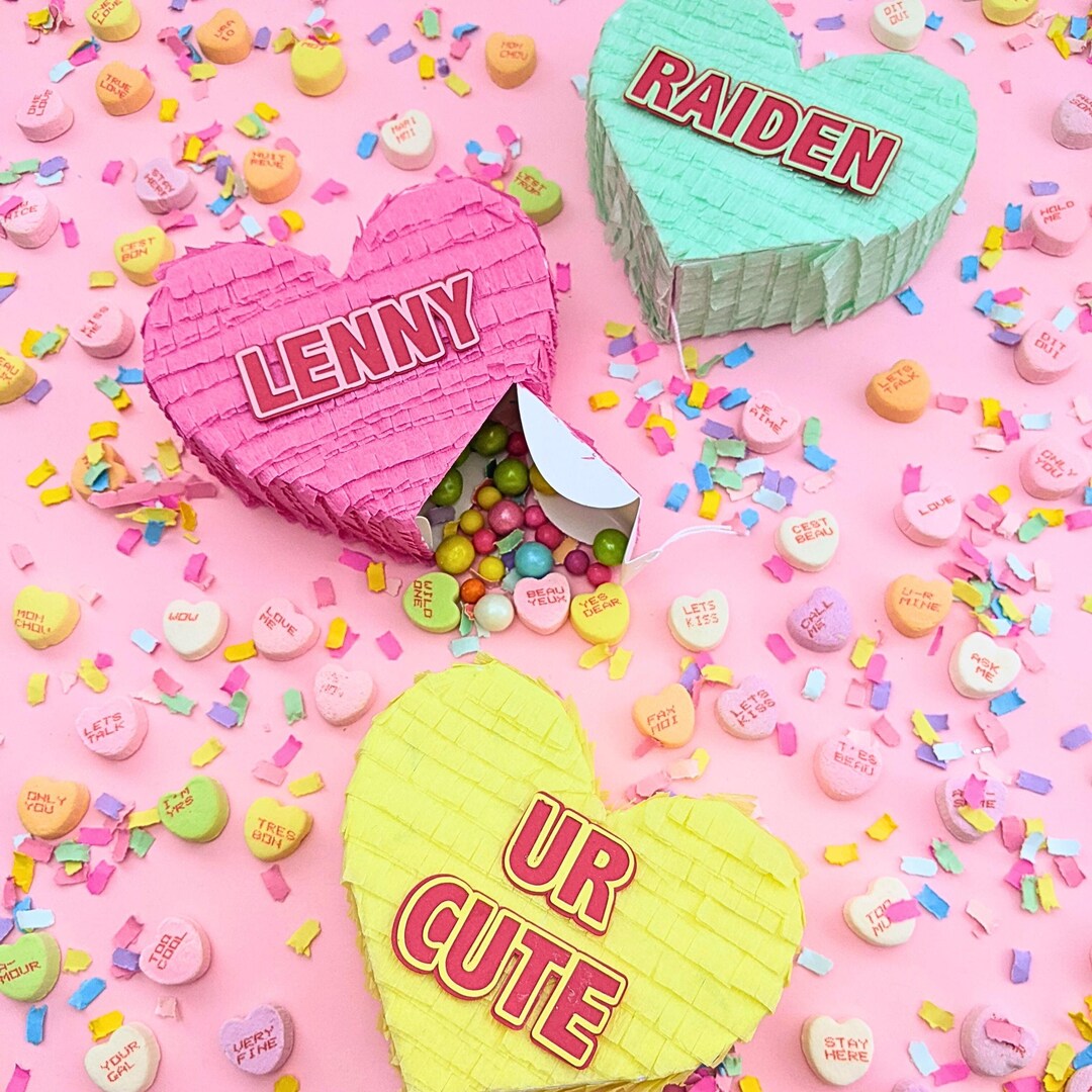 Valentines Conversation Hearts Custom Text, Personalized Valentine ...