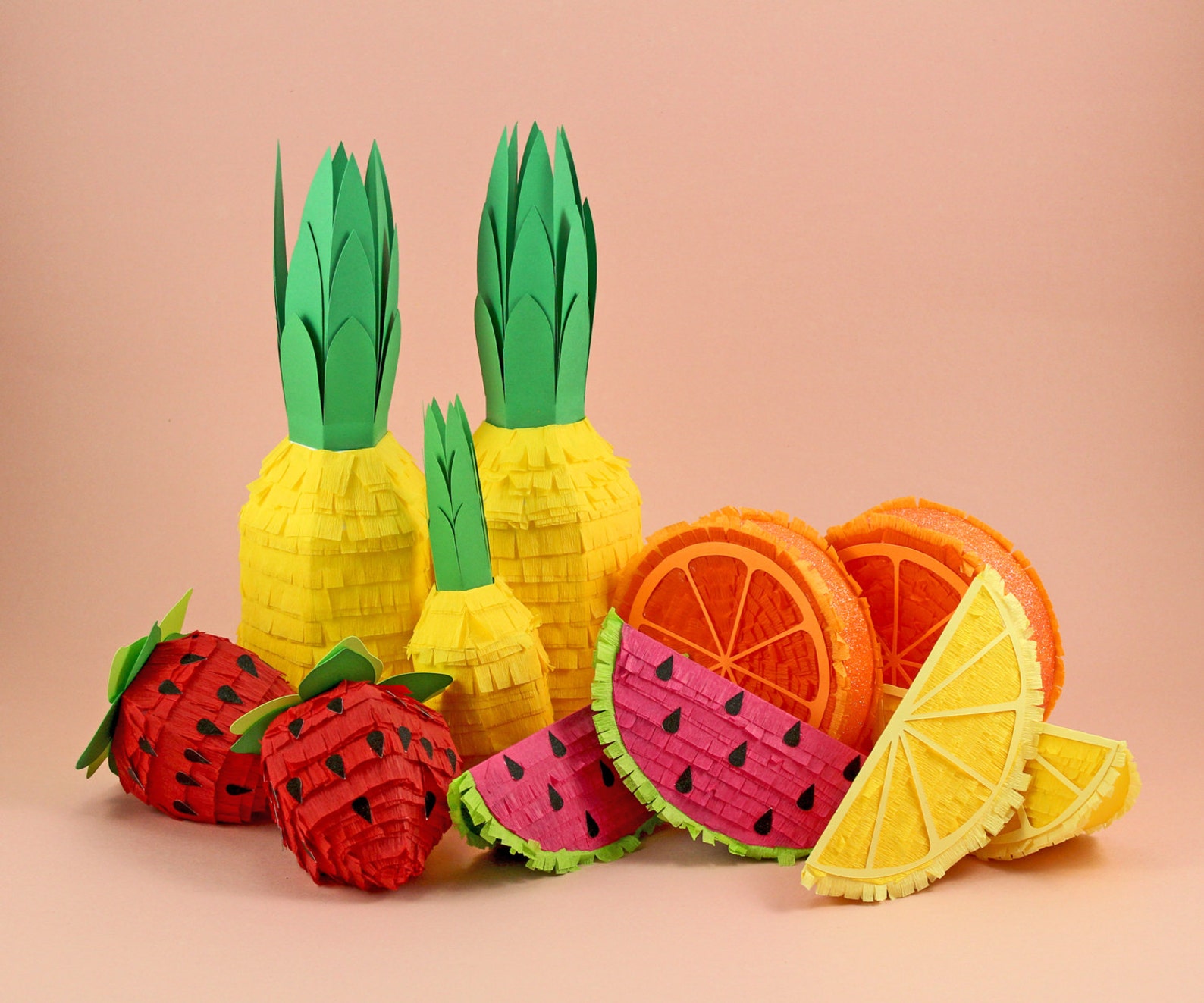 Lemon Wedge Mini Pinata 1 Lemon Party Favor Tutti Fruity - Etsy