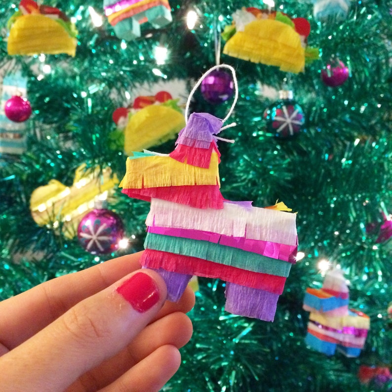 3 Mini Pinata Ornaments Mini Piñata Mexican Christmas | Etsy