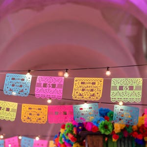 Custom Papel Picado Birthday Banners, Personalized Fiesta Banner for ...