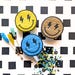 Happy Face Mini Pinata: Y2K Party Favor, Lightning Bolt Eyes - Etsy