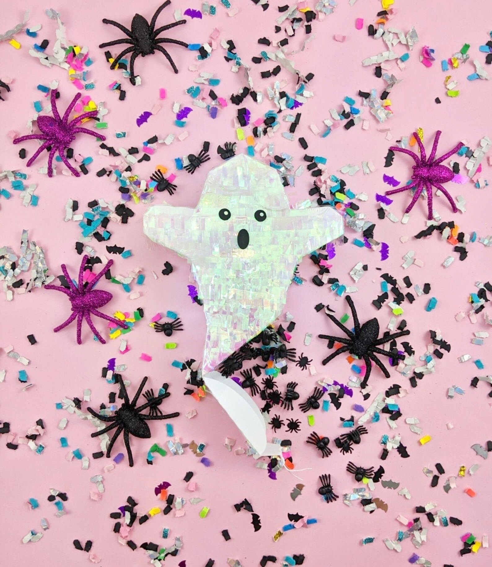 Mini Ghost Piñata 1 Iridescent Halloween Decorations | Etsy