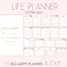 Life Planner Printable Year Planner Printable Planner Pages, 8.5 X 11 ...