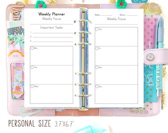 Filofax Weekly | Etsy