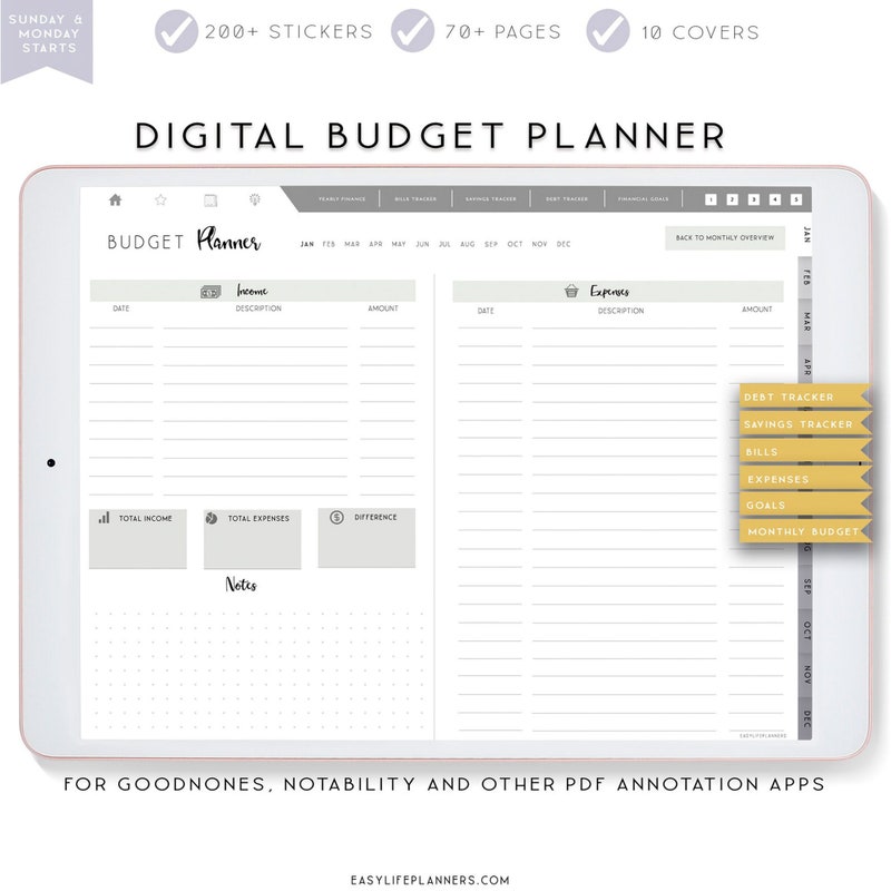 Budget Planner - Etsy