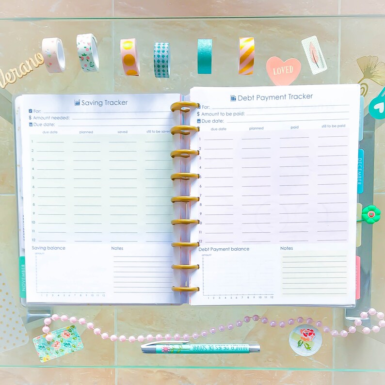 Happy Planner Inserts Budget Planner Printable Finance Planner | Etsy