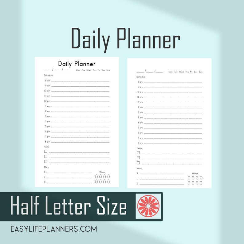 Daily Planner Pages Printable To Do List Discbound | Etsy