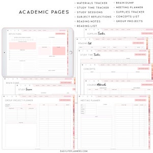 Digital Student Planner, Digital Planner Ipad, Notability Planner ...