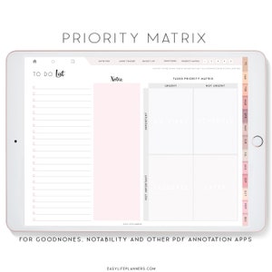 Digital Wellness Planner for Ipad, Notability Planner, XODO Planner ...