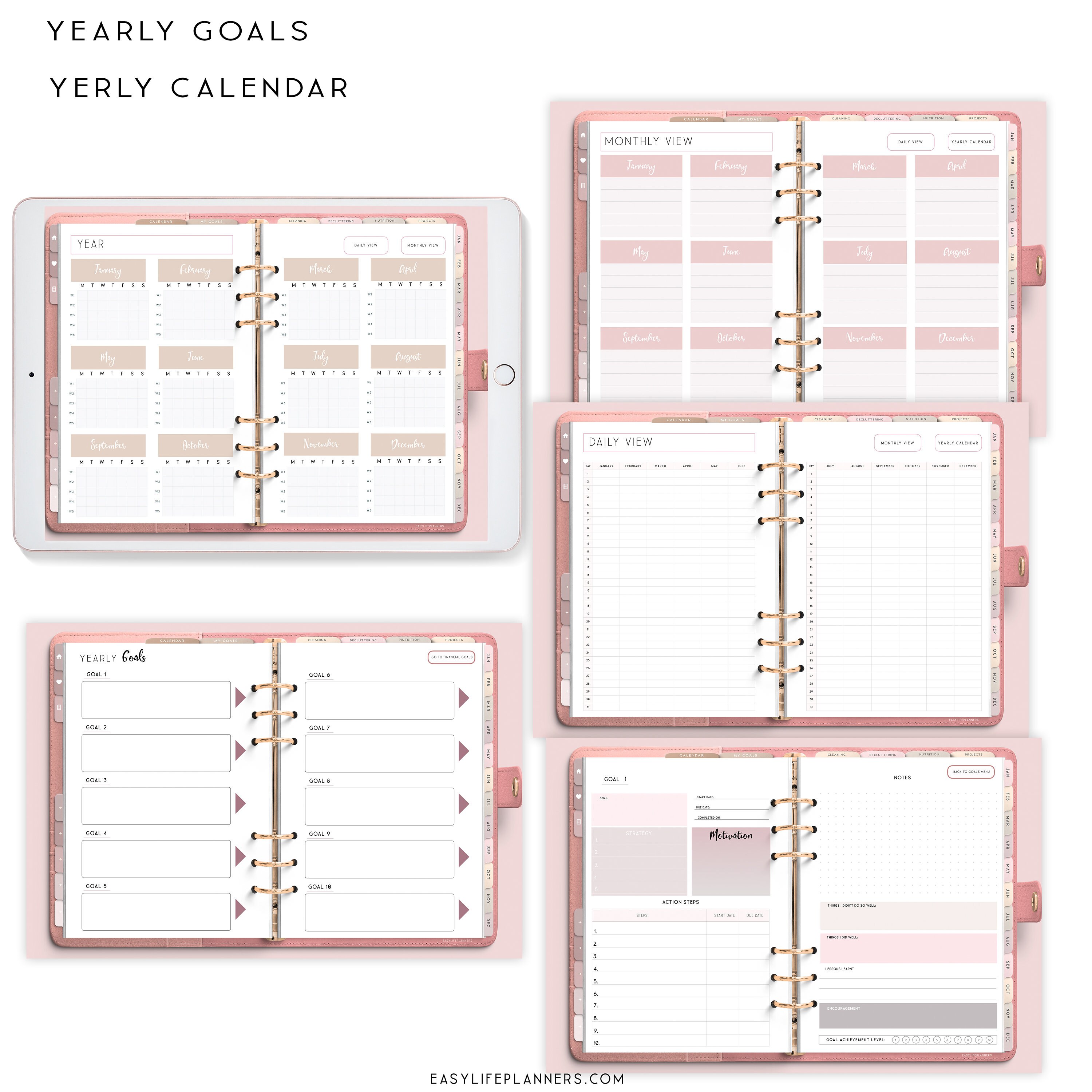 Digital Household Planner, Notability Planner, Xodo Planner, Cleaning ...