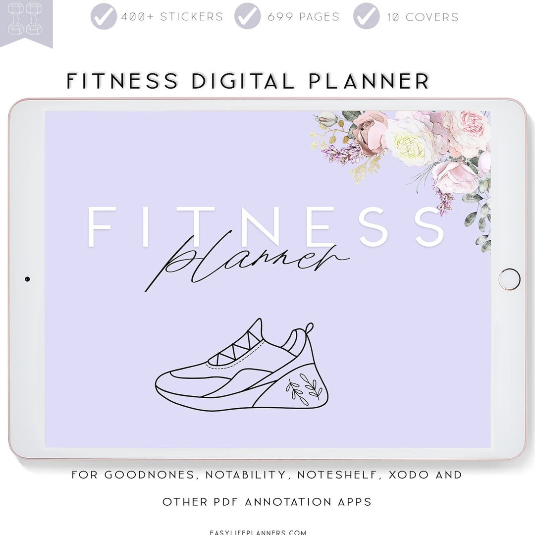Fitness Planner Digital Workout Planner for Ipad, Notability Planner ...