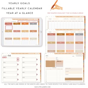 Digital Planner Undated, Goodnotes Template, Planner Template, Digital ...