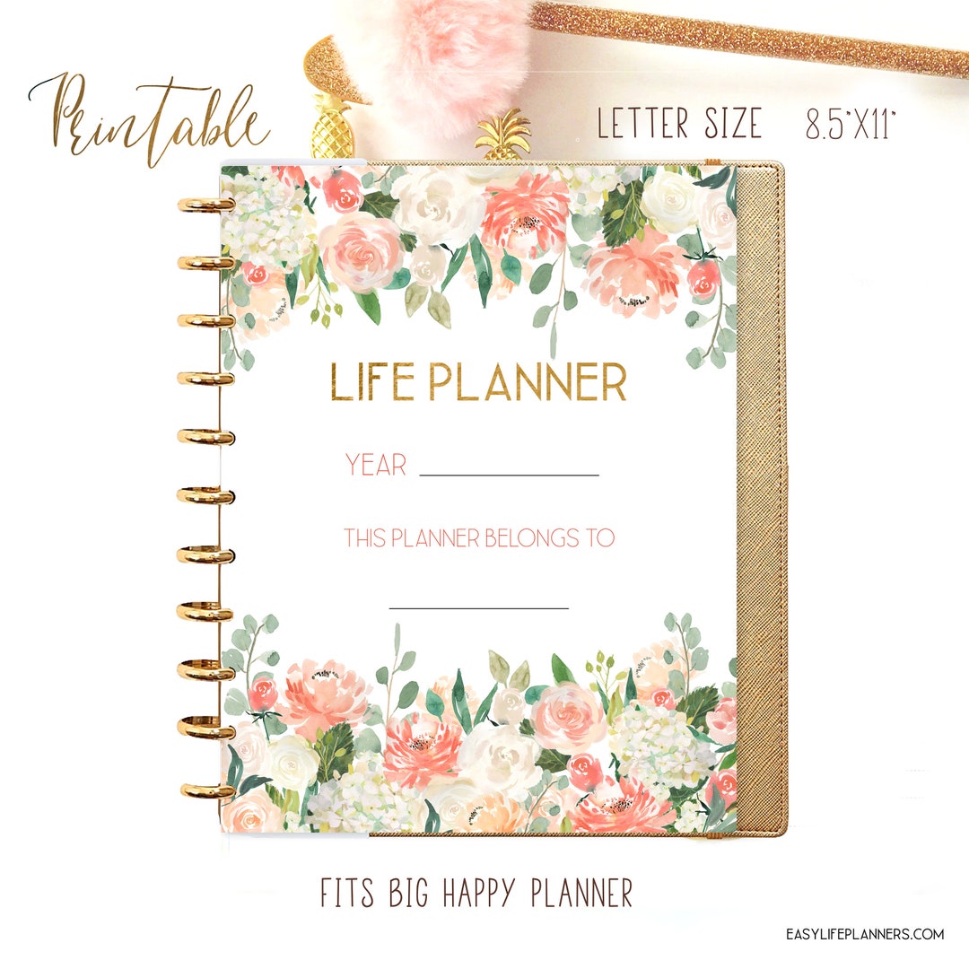 Life Planner Printable Year Planner Printable Planner Pages, 8.5 X 11 ...