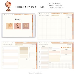 Digital Planner, Notability Planner, Vacation Planner, Travel Planner ...