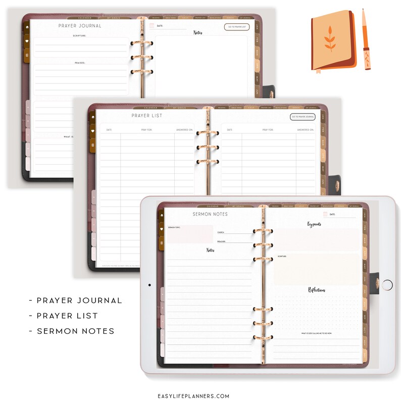 Christian Planner Digital Planner Gift for Him Faith - Etsy