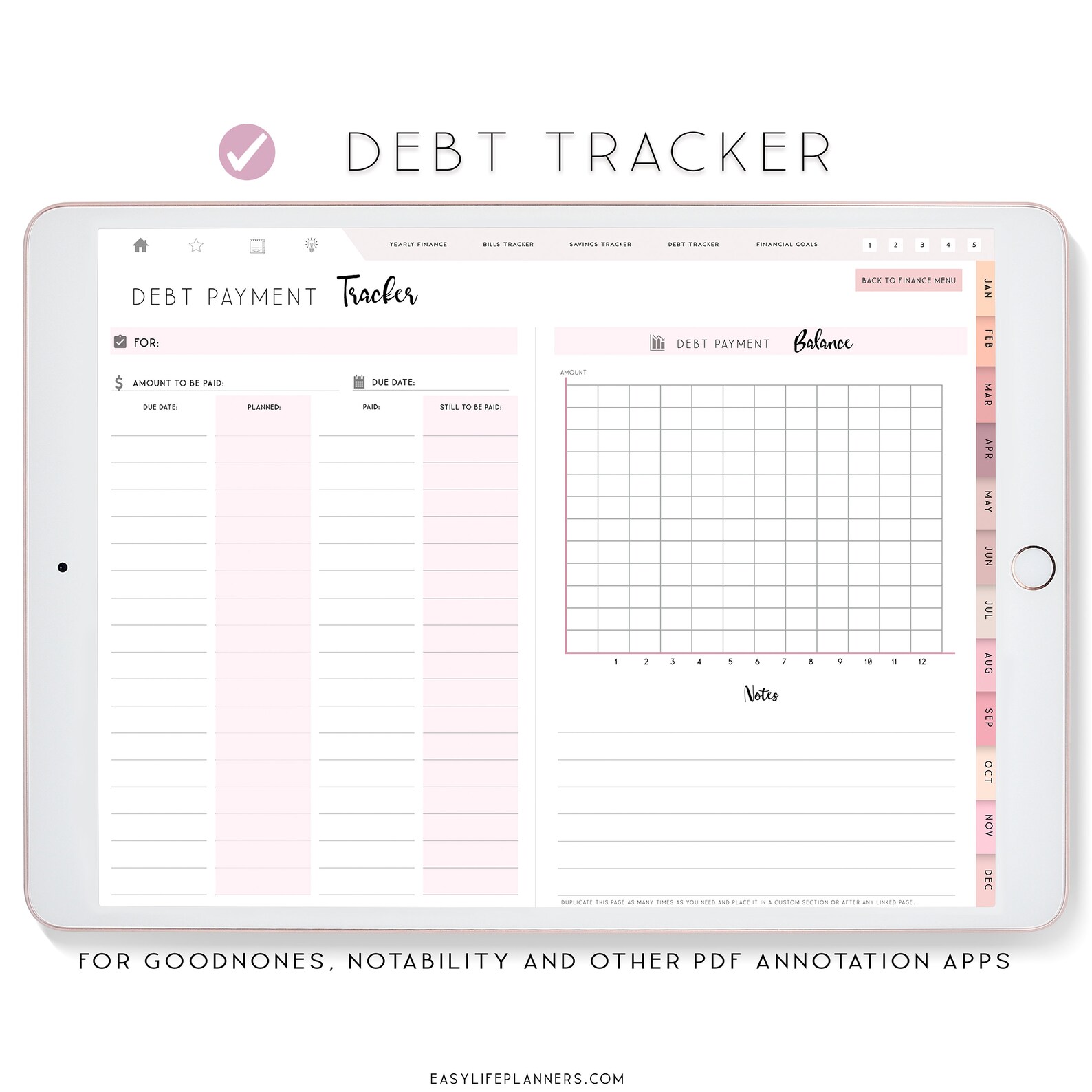 Digital Planner Notability Planner Xodo Digital Planner - Etsy