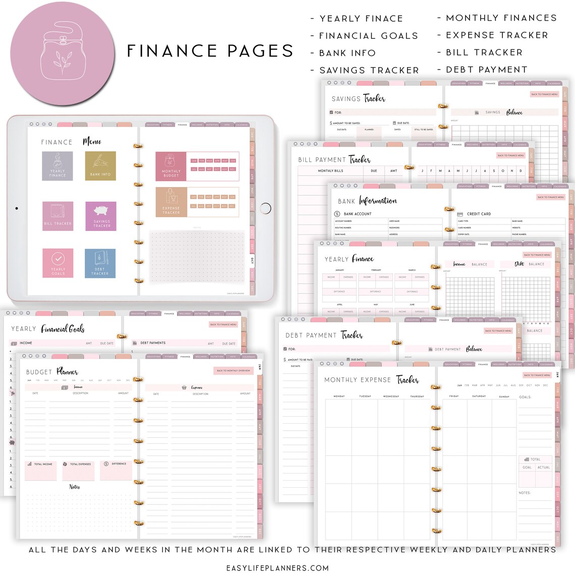 Student Digital Planner Digital Planner for iPad Notability | Etsy