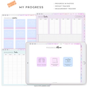 Fitness Planner Digital Workout Planner for Ipad, Notability Planner ...