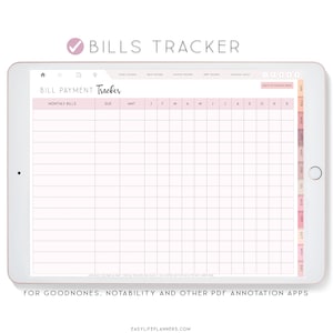 Digital Planner, Notability Planner, Xodo Digital Planner, Budget ...