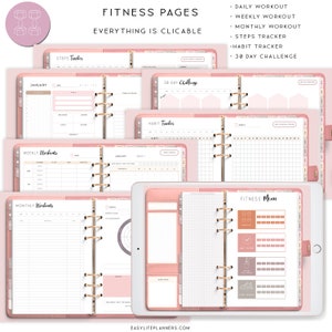 Fitness Planner, Workout Planner, Digital Planner Ipad, Notability ...