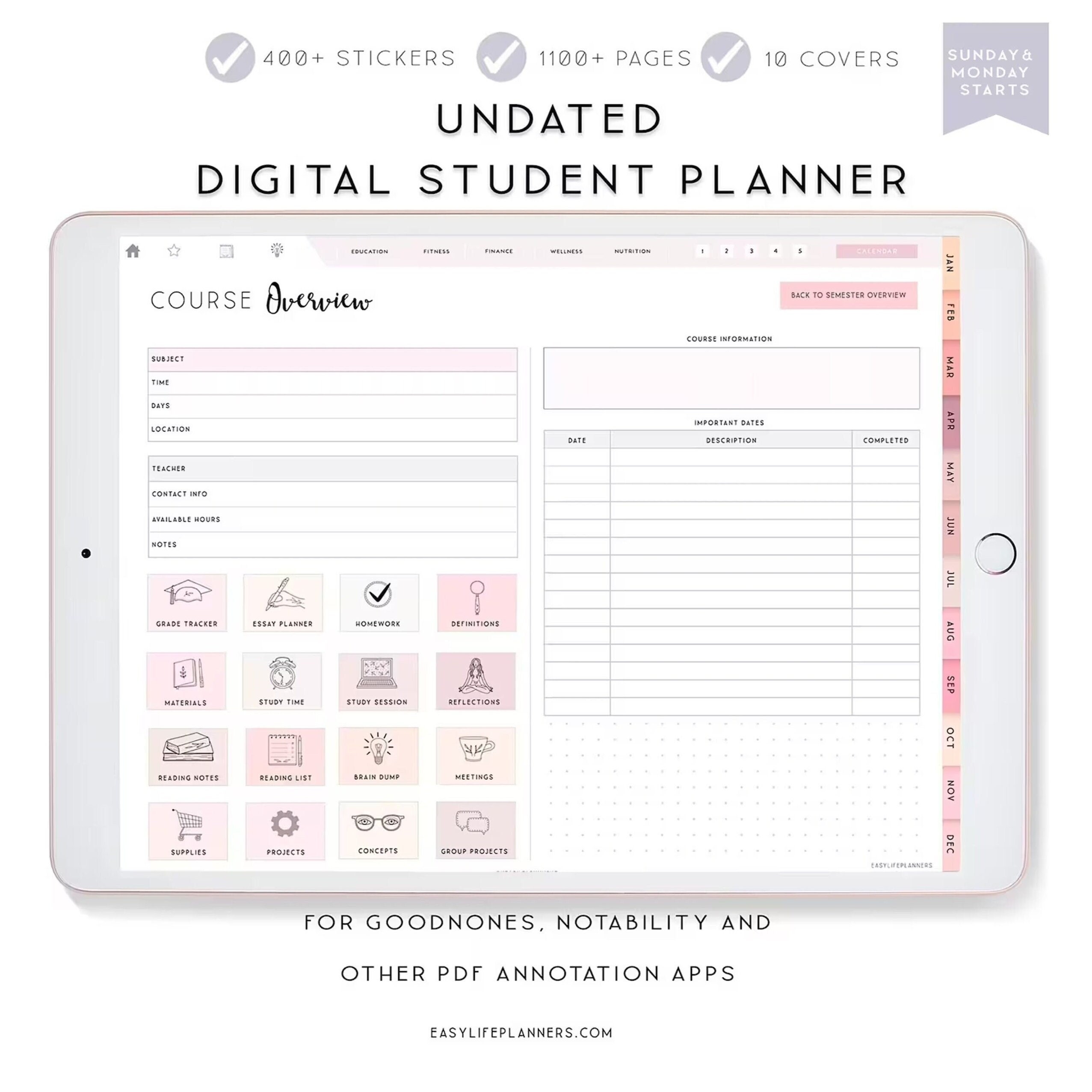 College Homework Planner