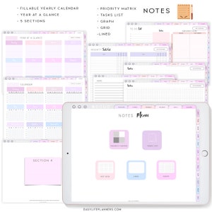 Fitness Planner Digital Workout Planner for Ipad, Notability Planner ...