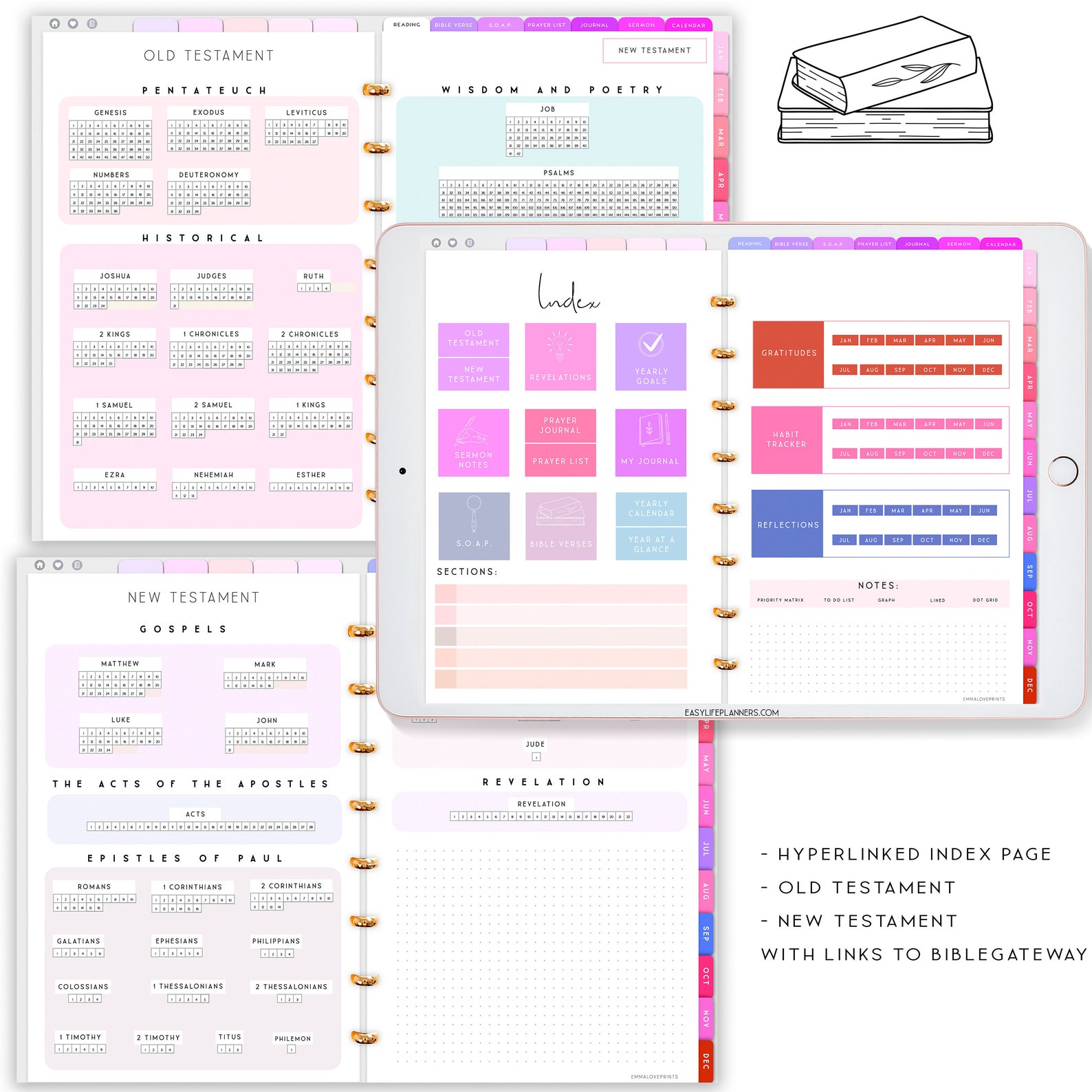 Christian Planner Digital Bible Bible Study Sermon Notes - Etsy