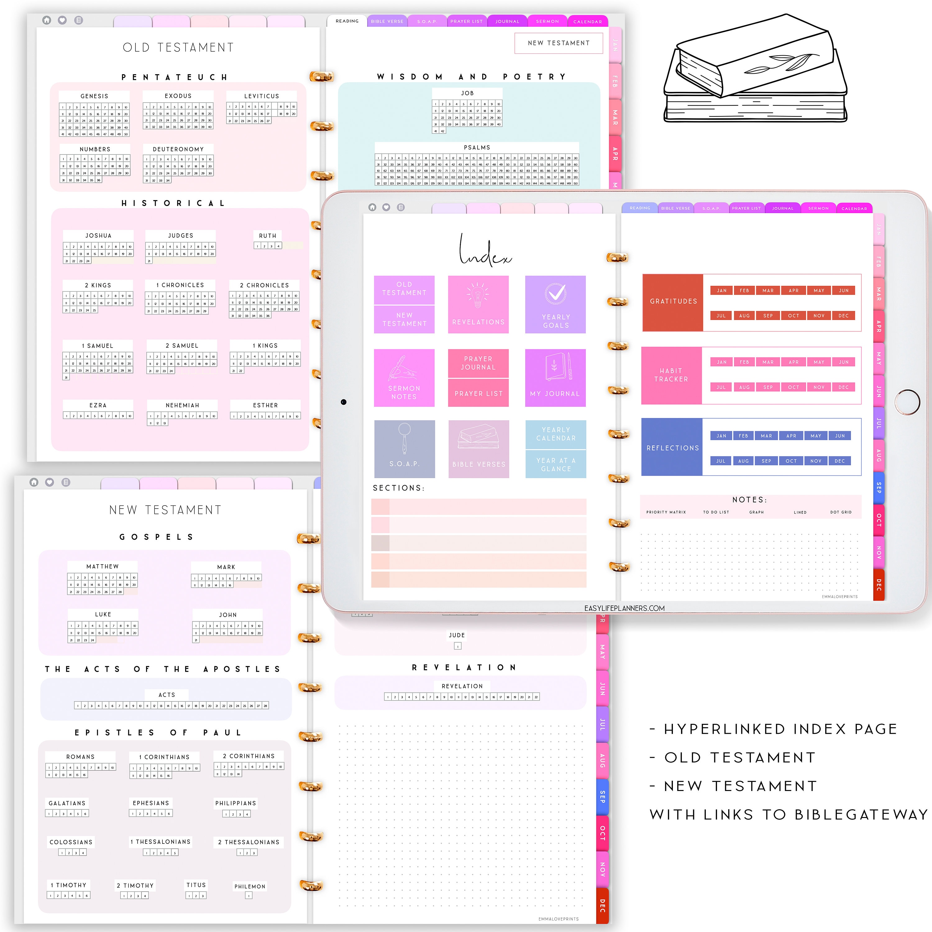 Christian Planner Digital Bible Bible Study Sermon Notes - Etsy