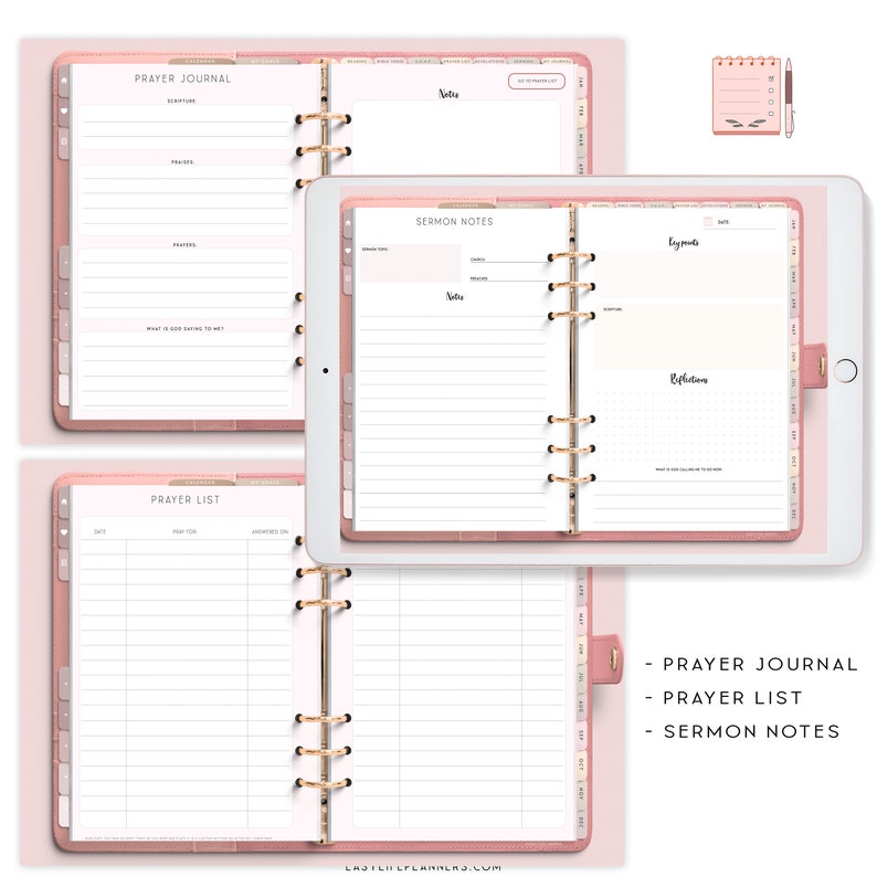 Christian Digital Planner,prayer Journal, Bible Study Planner PDF ...