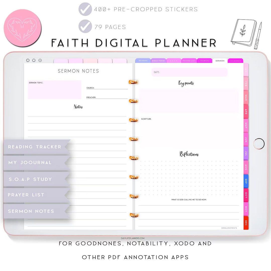 Christian Planner, Digital Bible, Bible Study, Sermon Notes, Notability ...