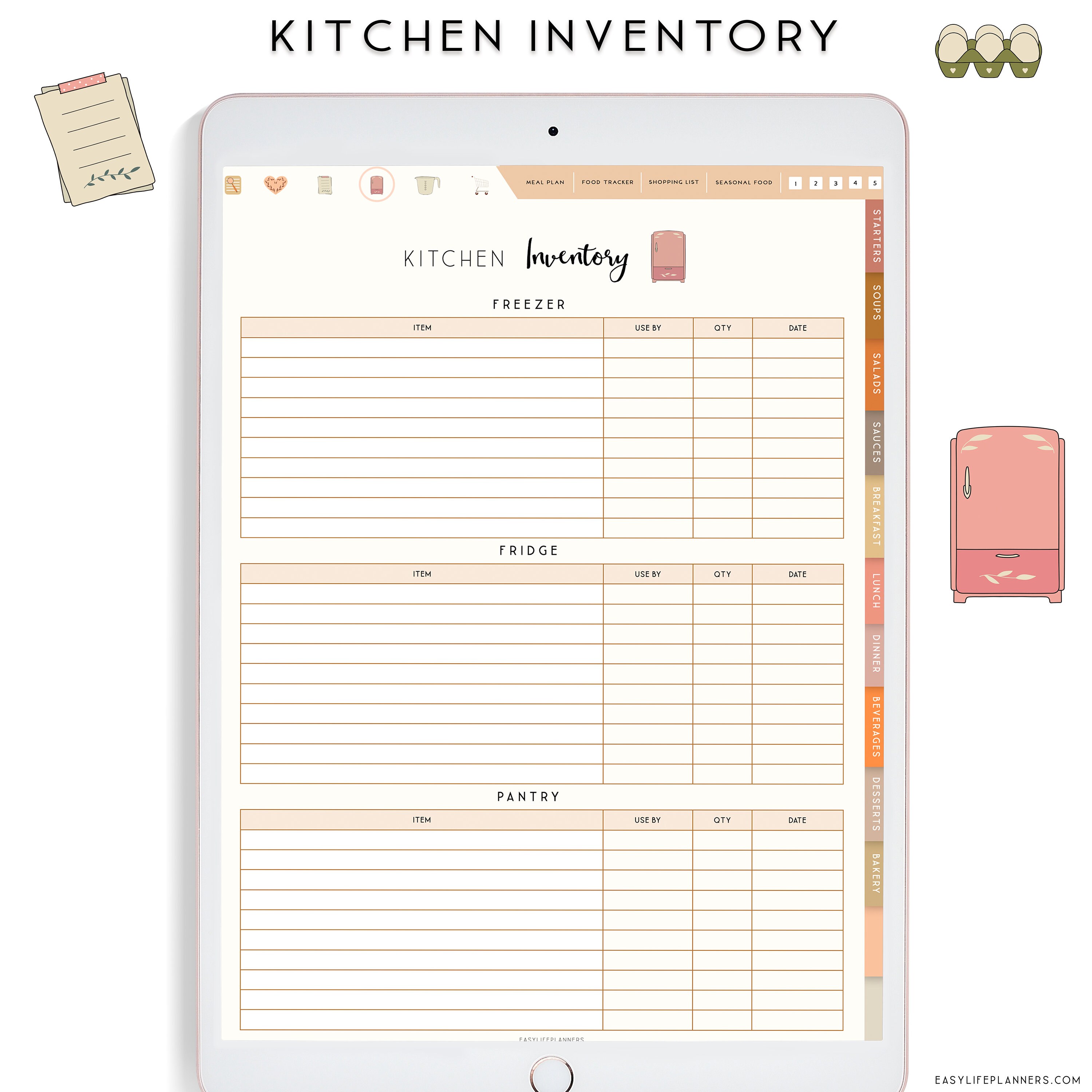 Free Digital Recipe Book Template Goodnotes Find Vegetarian Recipes