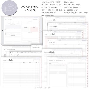 Digital Student Planner, Digital Planner for Ipad, Notability Planner ...