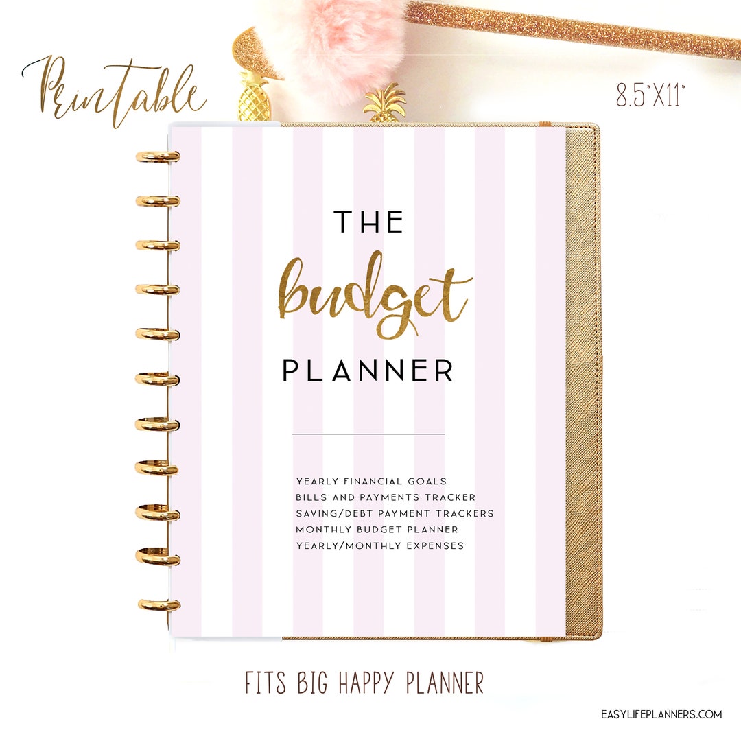 Budget Planner Printable, Financial Planner, Made to Fit Big Happy ...