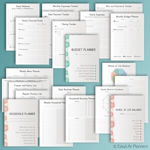 LIFE PLANNER Printable Ultimate Life Binder A4 Size Home Management ...