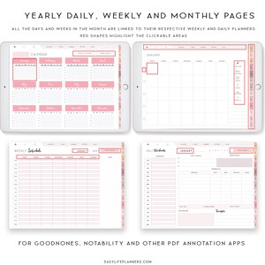 Digital Fitness Planner for iPad | Goodnotes and Notability | Workout ...