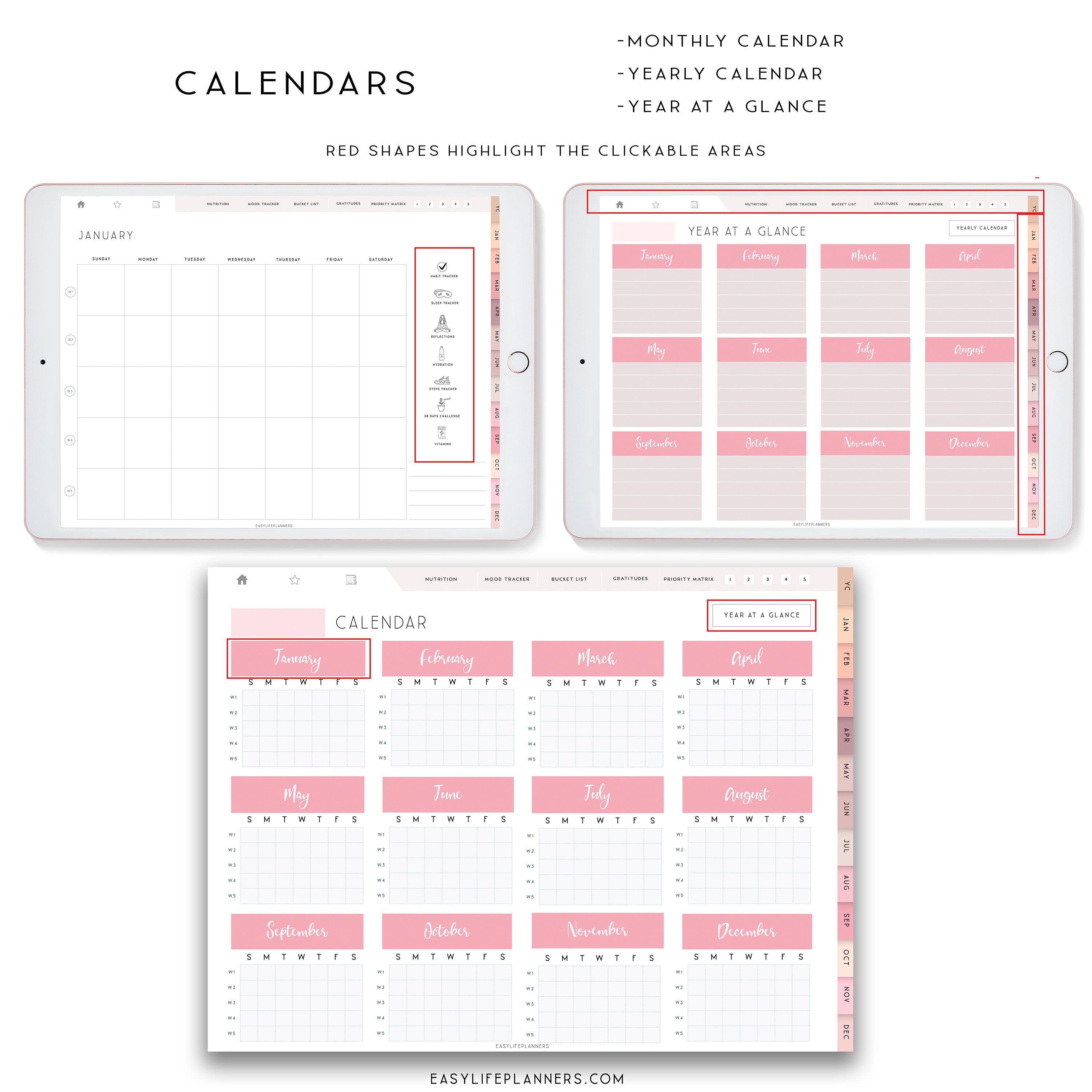 Digital Wellness Planner for iPad, Notability Planner, XODO Planner ...