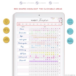 Digital Habit Tracker, Goodnotes Template, Digital Planner for Ipad ...